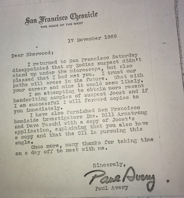 Paul Avery’s Secret Suspect REVEALED – ZODIAC KILLER .COM
