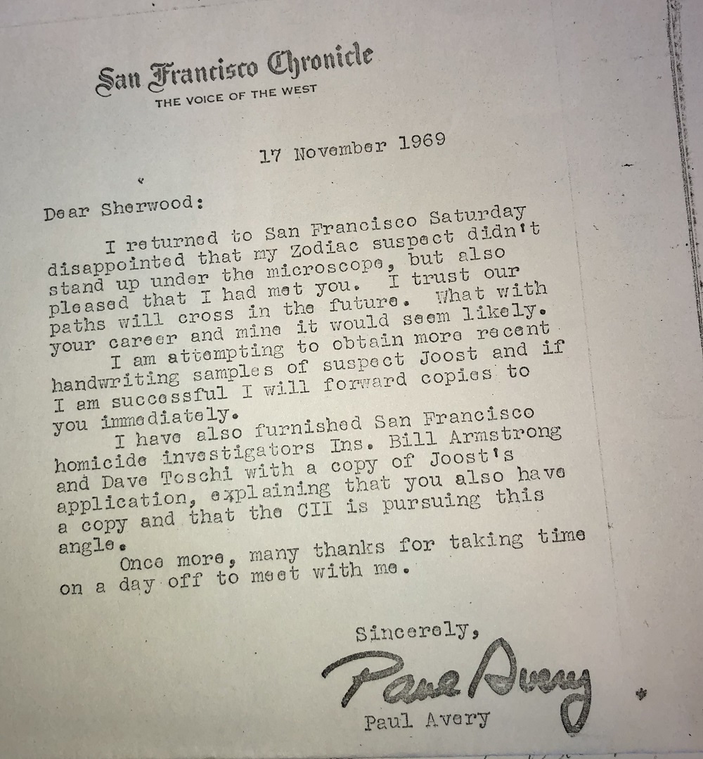 Paul Avery’s Secret Suspect REVEALED – ZODIAC KILLER .COM
